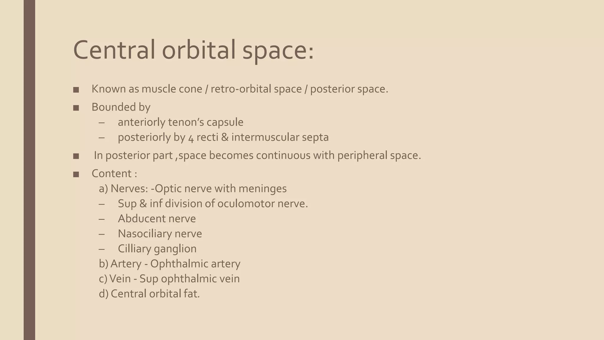 Anatomy of the orbit | PPTX