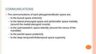 Anatomy of the pterygomandibular space and its clinical significance | PPTX