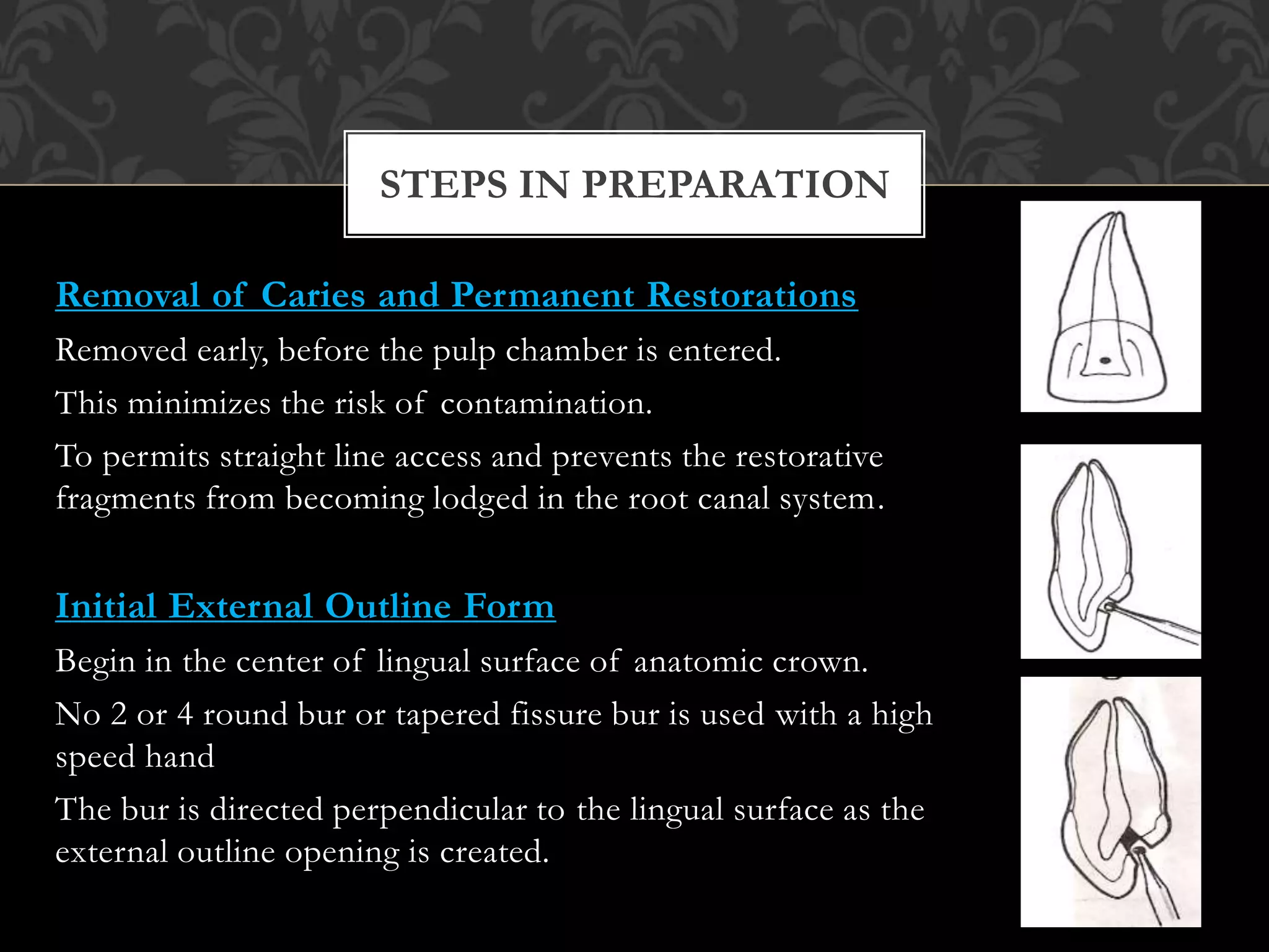 Anatomy of the pulp space and access cavity | PPTX