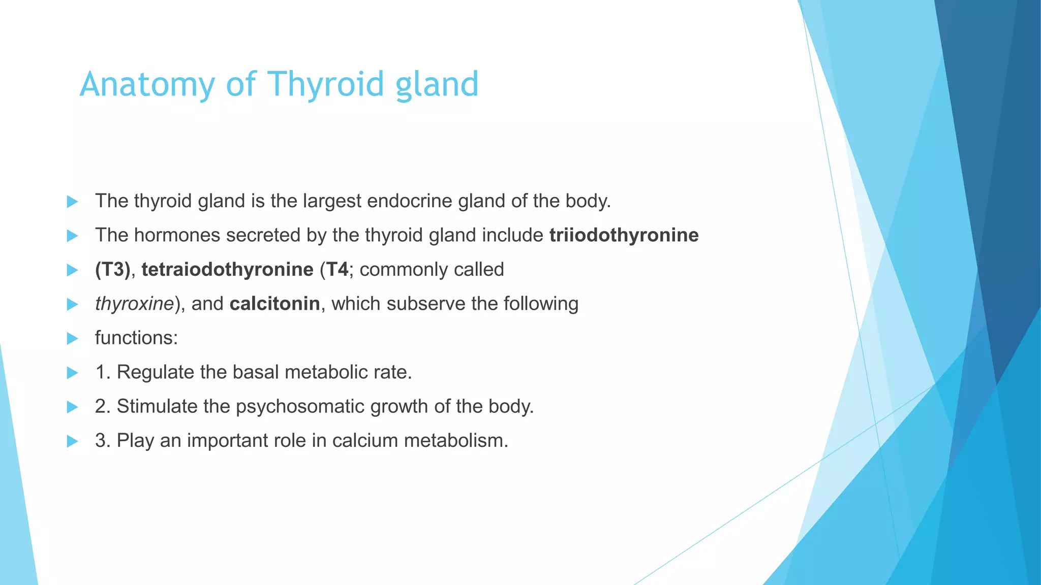 Thyroid and Parathyroid Gland. | PPTX
