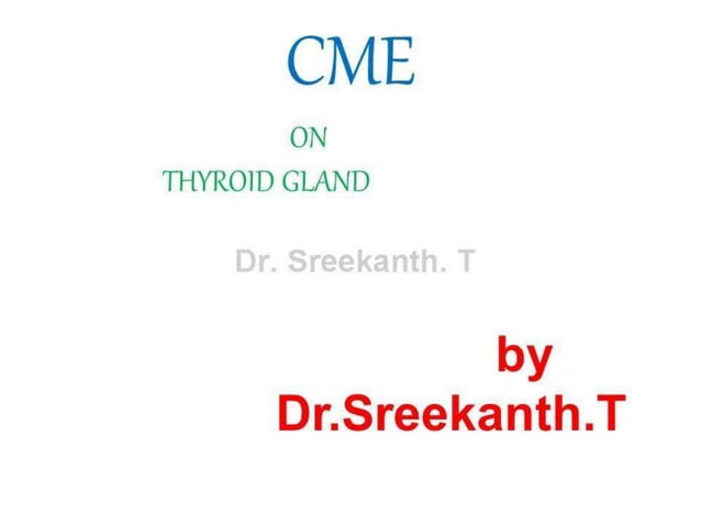 Anatomy of thyroid gland cme | PPT