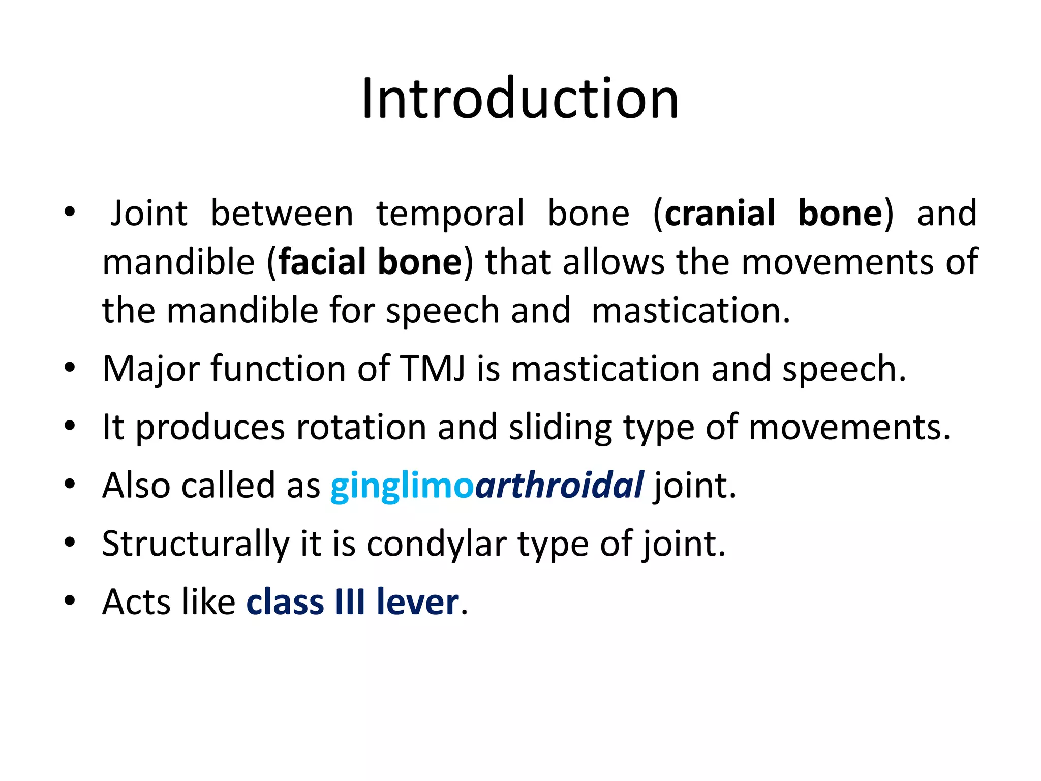 Anatomy of TMJ | PDF