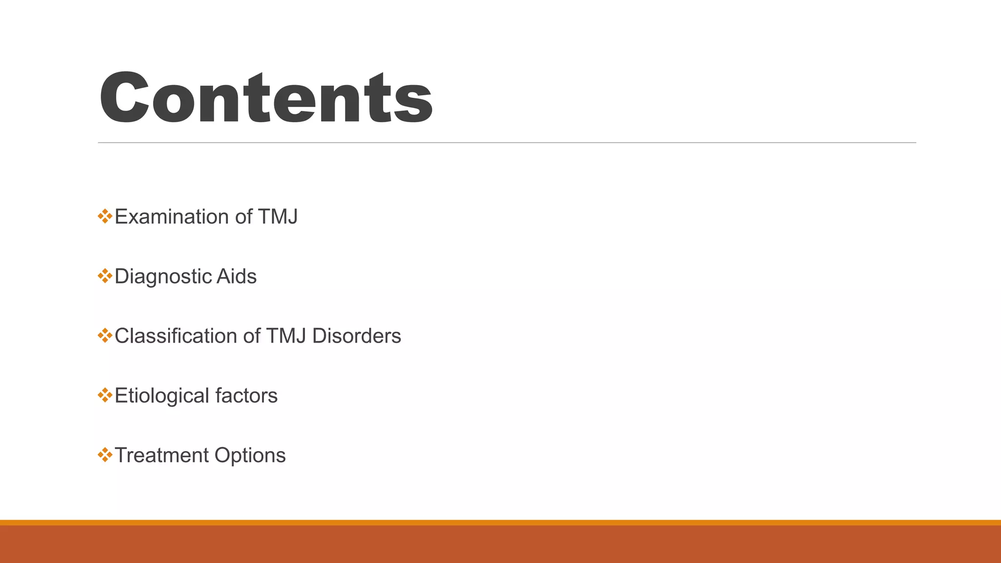 Diagnosis of TMDs and General therapy.pptx