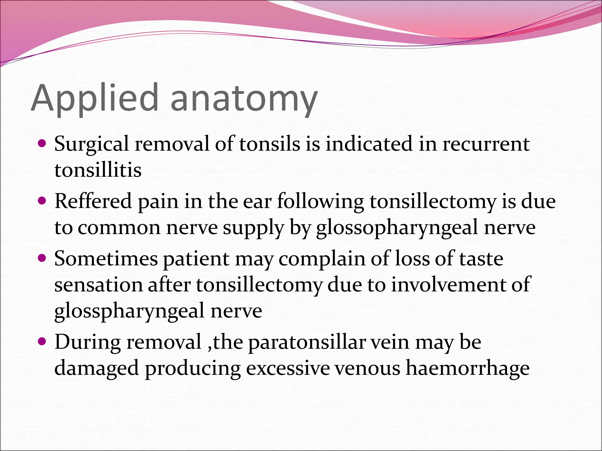 Anatomy Of Tonsil.......................... | PPT | Ear, Nose and ...