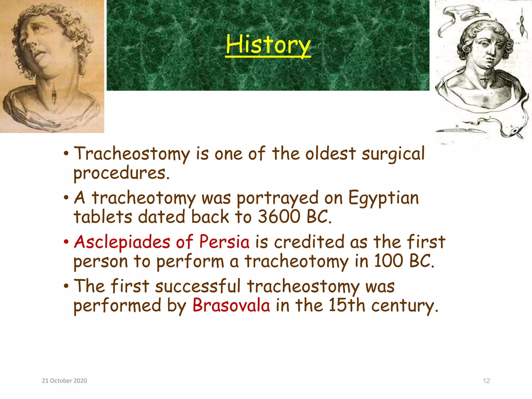 Anatomy of trachea & tracheostomy ----- | PPT