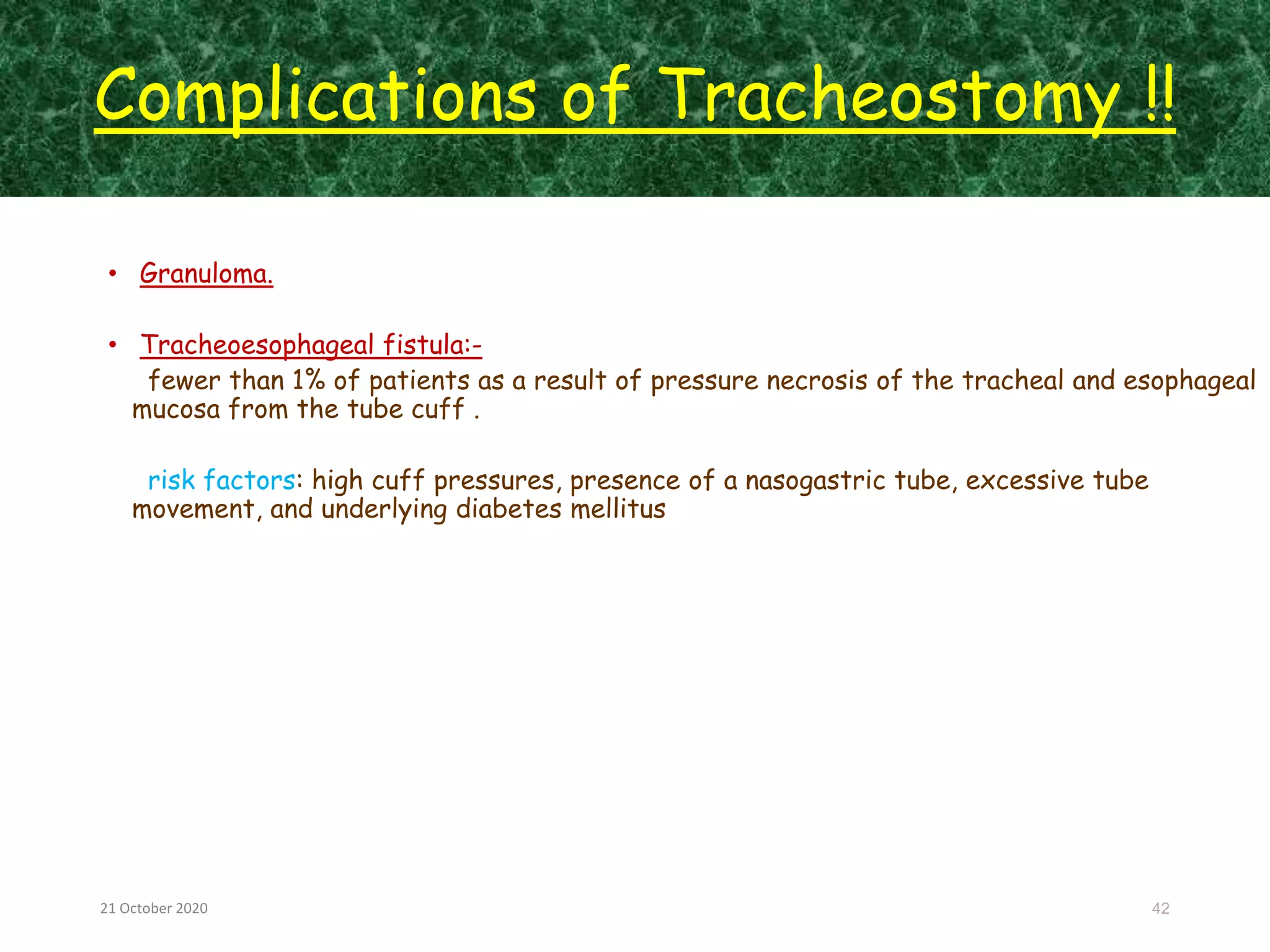 Anatomy of trachea & tracheostomy ----- | PPT
