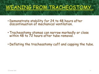 Anatomy of trachea & tracheostomy ----- | PPT