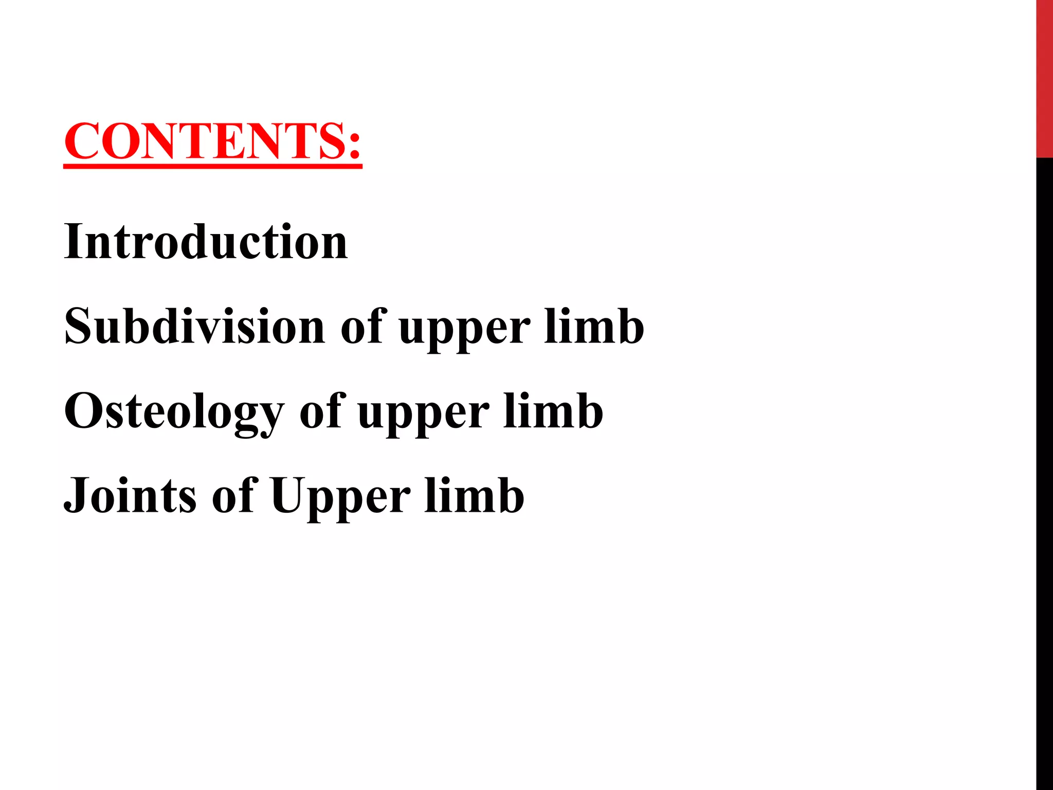 Anatomy of upper limb | PPTX