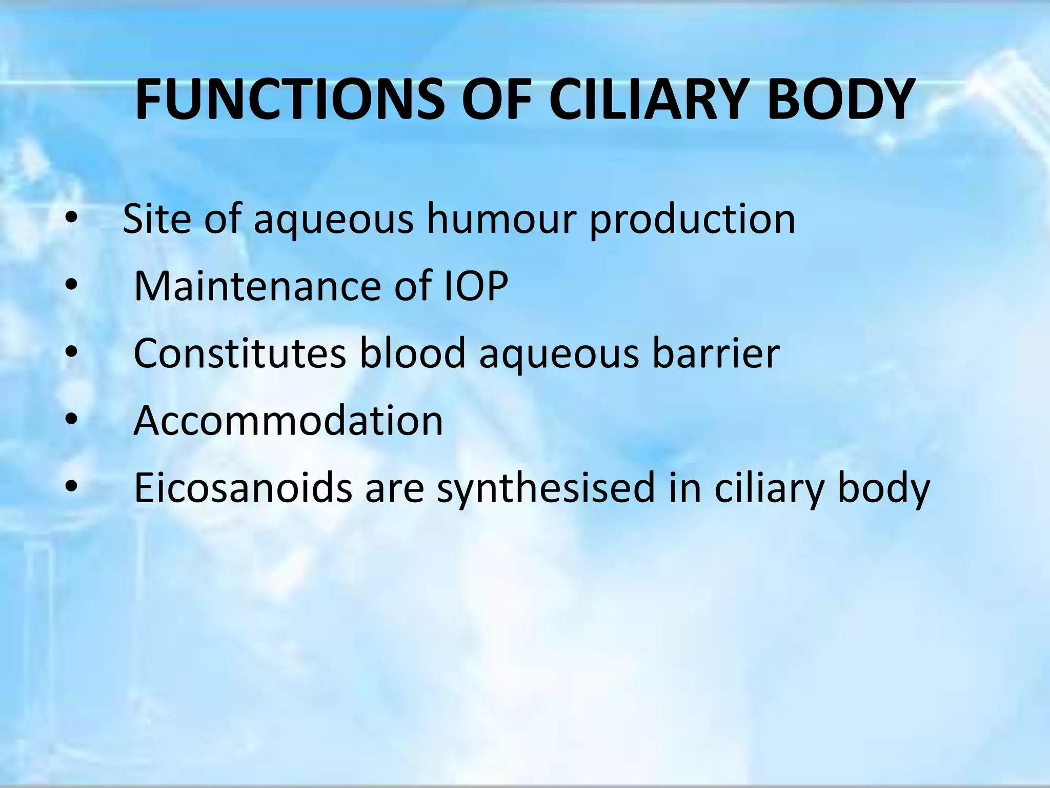 #ANATOMY OF UVEA (IRIS, CILLIARY BODY, CHOROID) | PDF