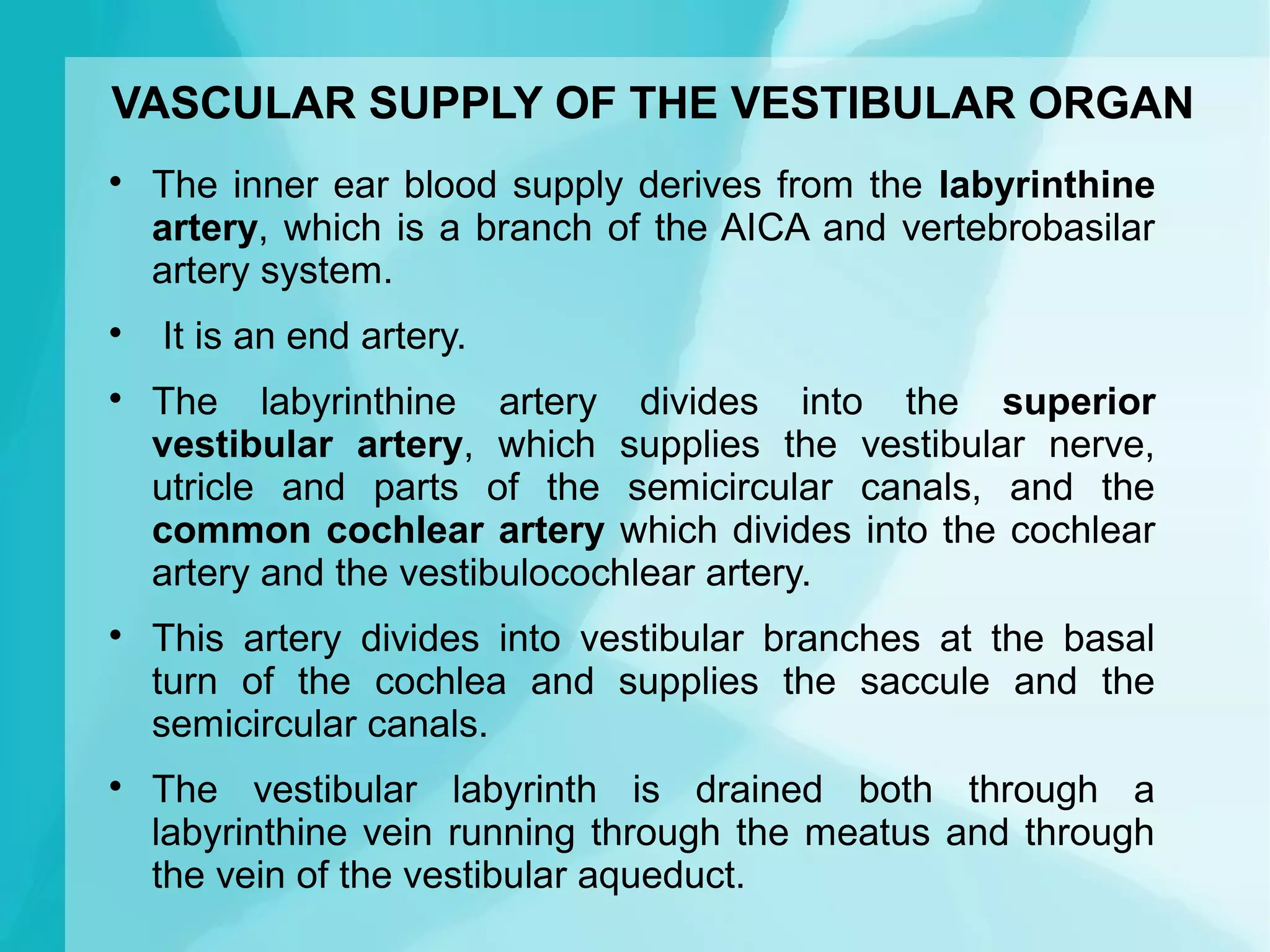 Anatomy of vestibular apparatus | PPT