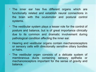 Anatomy of vestibular apparatus | PPT