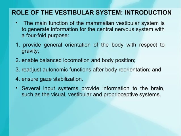 Anatomy of vestibular apparatus | PPT