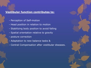 Anatomy of Vestibular System | PDF