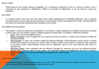 Anatomy of Hadoop YARN | PPTX