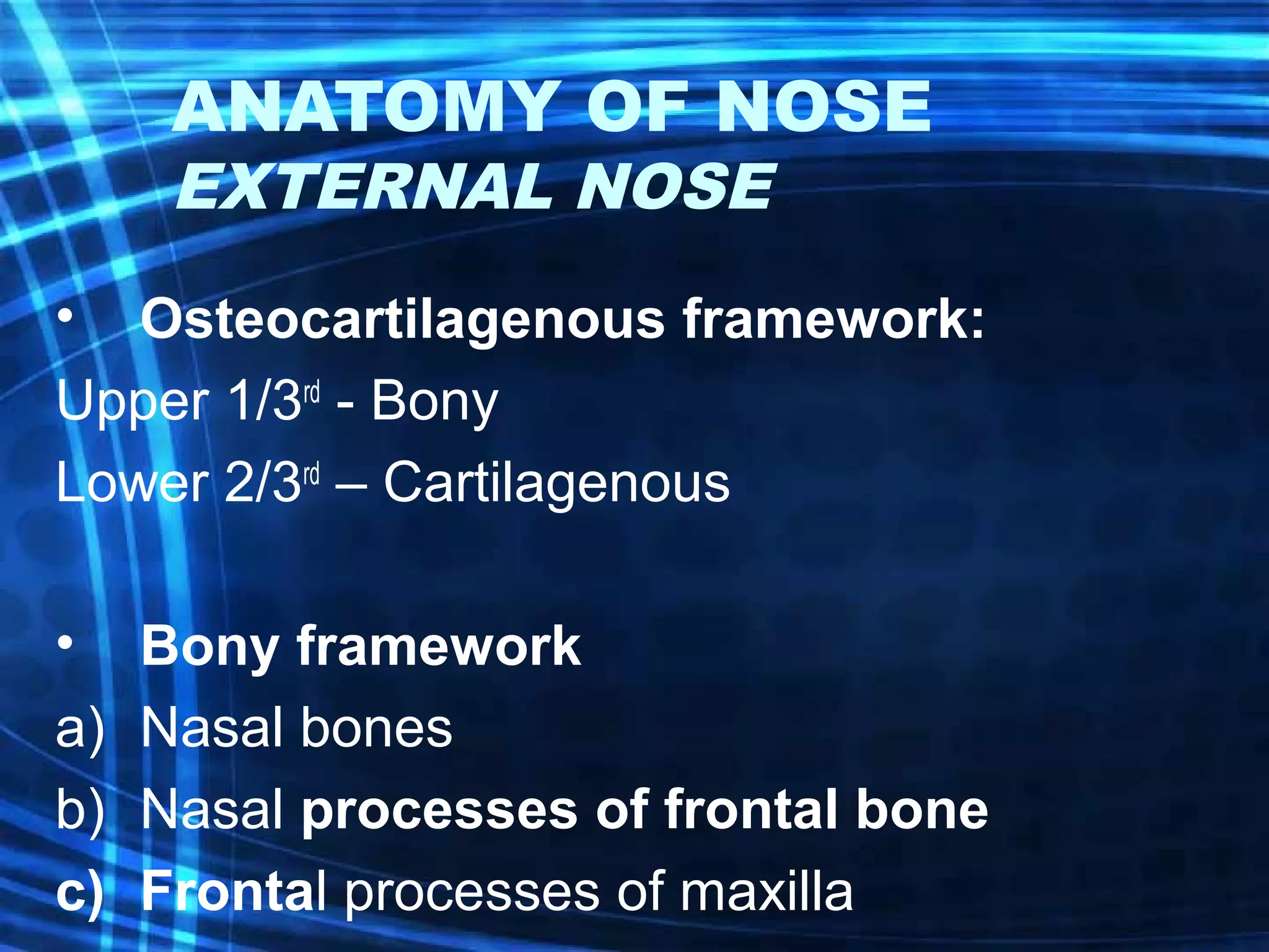 Anatomy and physiology of nose and paranasal sinuses | PPT