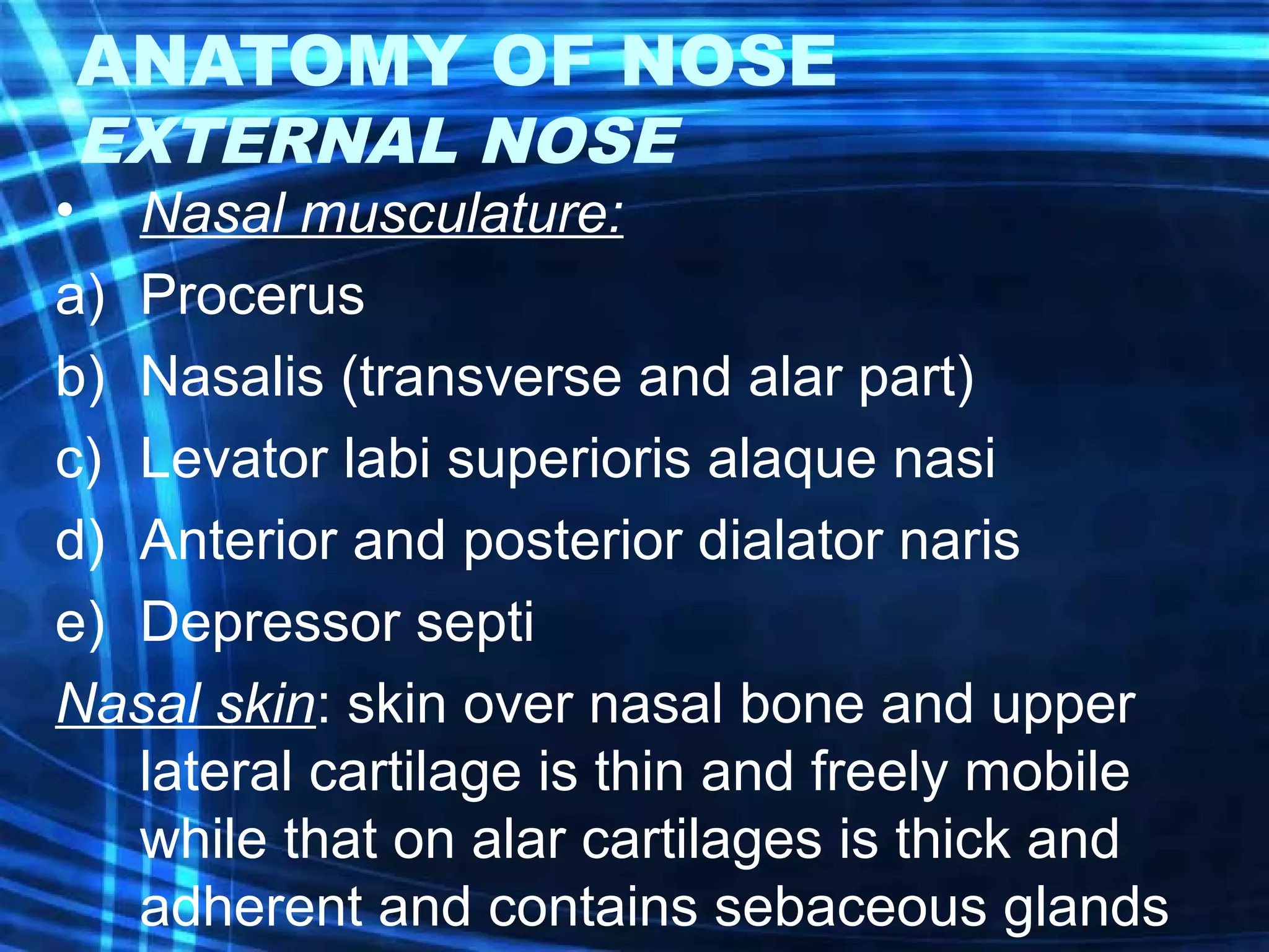 Anatomy and physiology of nose and paranasal sinuses | PPT