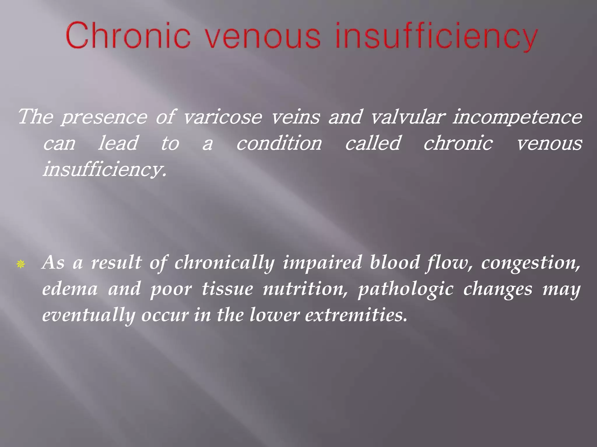 Anatomy and Pathophysiology of venous system of lower limbs | PPTX