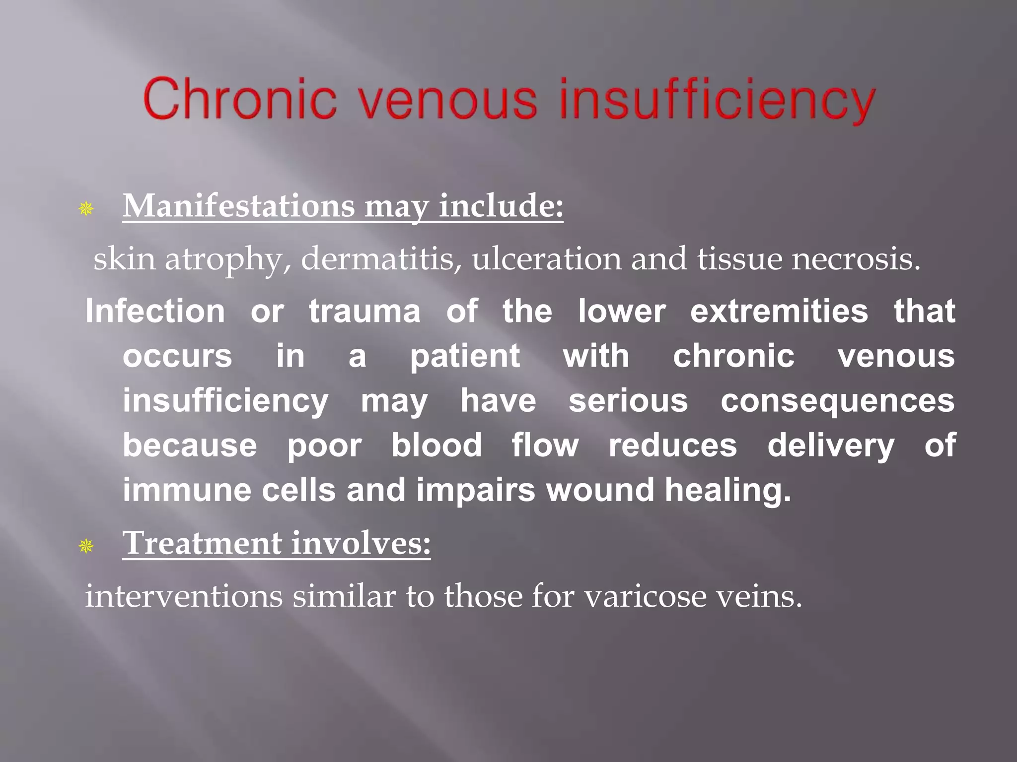 Anatomy and Pathophysiology of venous system of lower limbs | PPTX