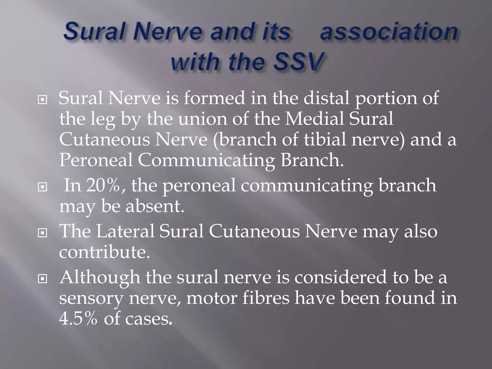 Anatomy and Pathophysiology of venous system of lower limbs | PPTX