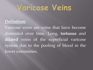 Anatomy and Pathophysiology of venous system of lower limbs | PPTX