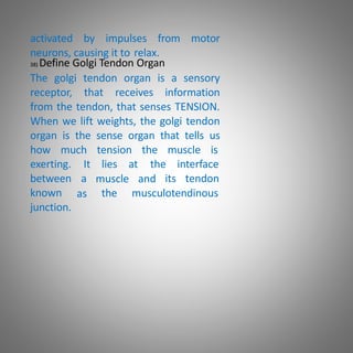 Anatomy, Physiology, Kinesiology & Bio-Mechanism EXAMINATION | PPTX