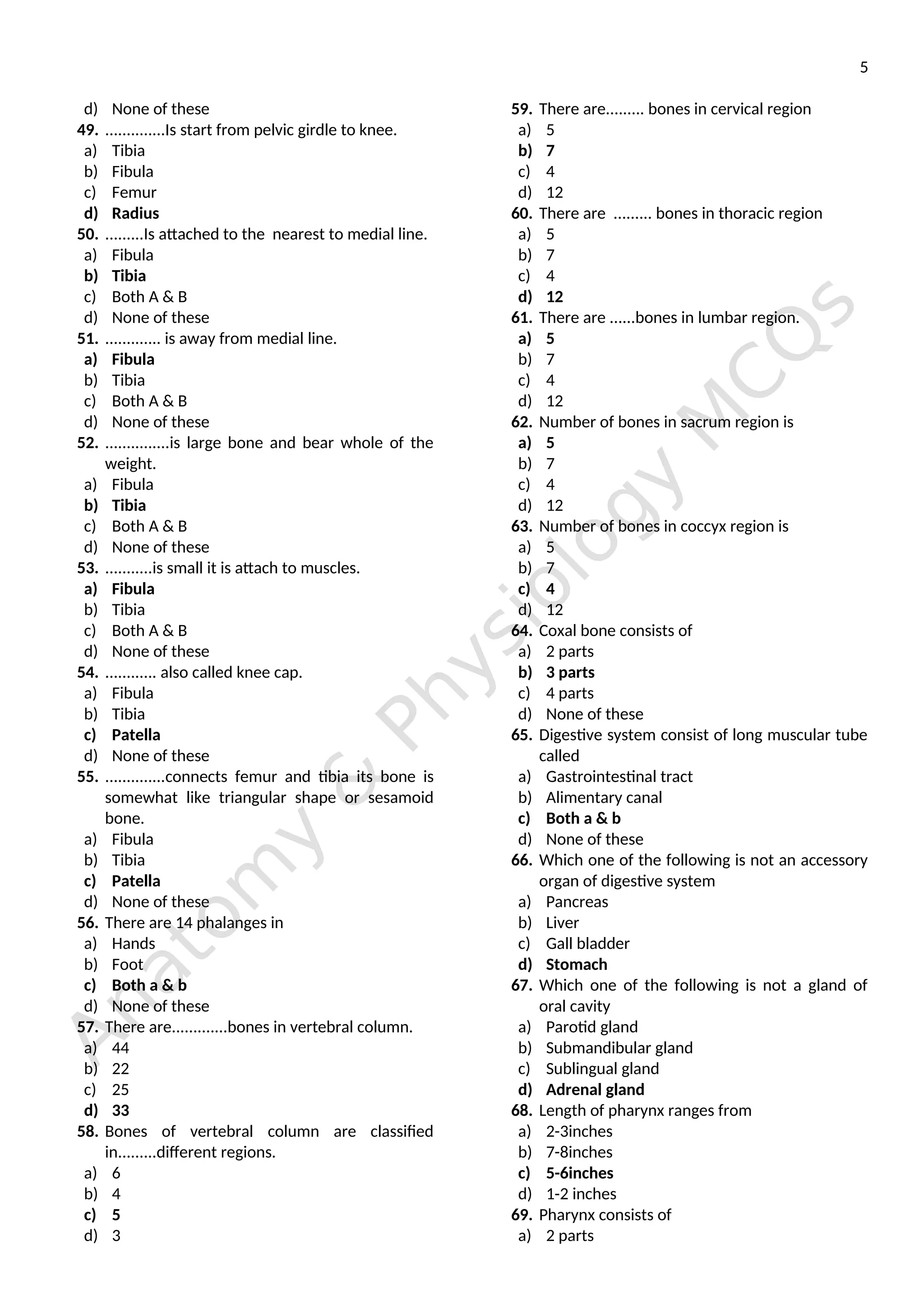 Anatomy & Physiology MCQs (2).pdf