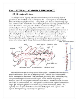 Anatomy & physiology of arthropods | PDF