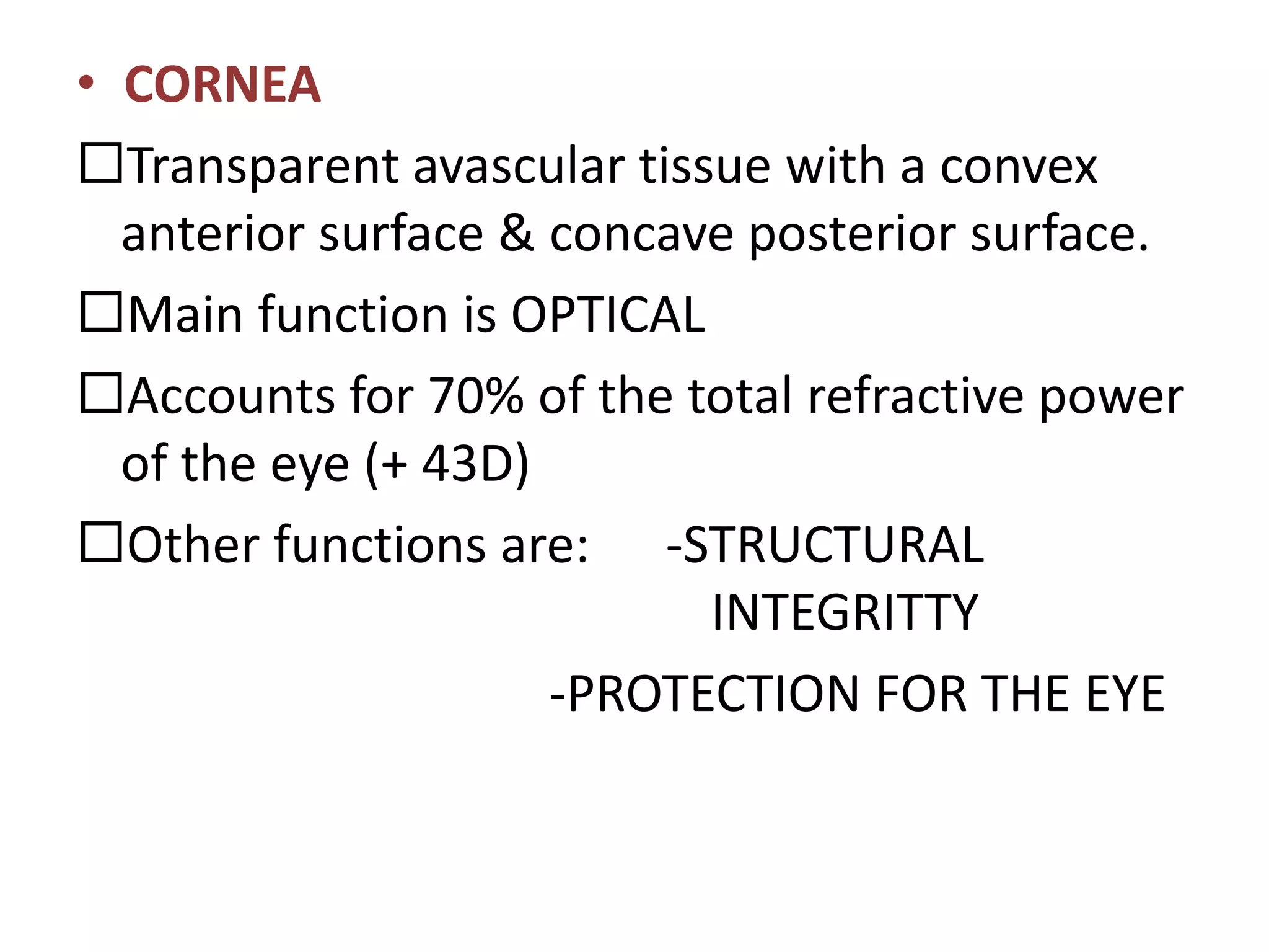 ANATOMY & PHYSIOLOGY OF CORNEA.pptx
