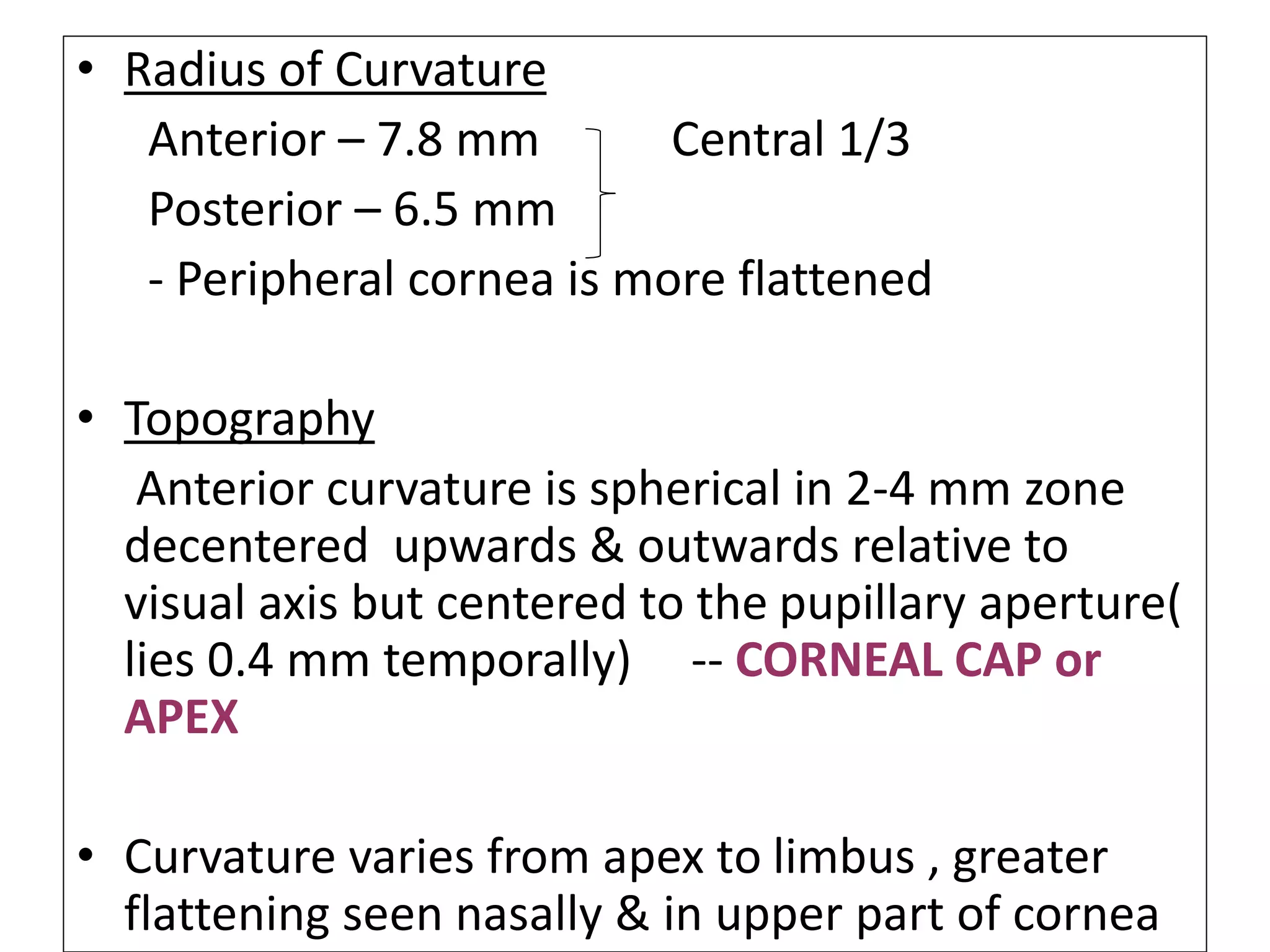 ANATOMY & PHYSIOLOGY OF CORNEA.pptx