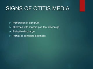 Anatomy & physiology of ear & otitis | PPT