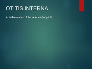 Anatomy & physiology of ear & otitis | PPT