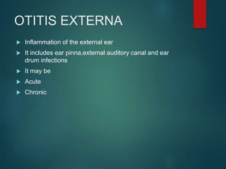 Anatomy & physiology of ear & otitis | PPTX