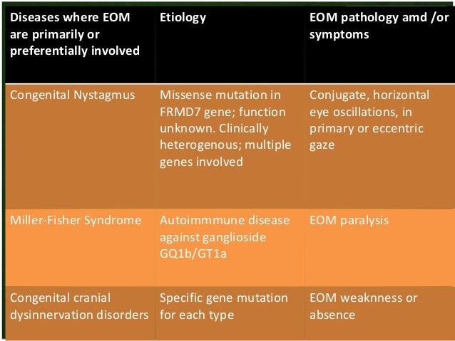 Anatomy & physiology of eom