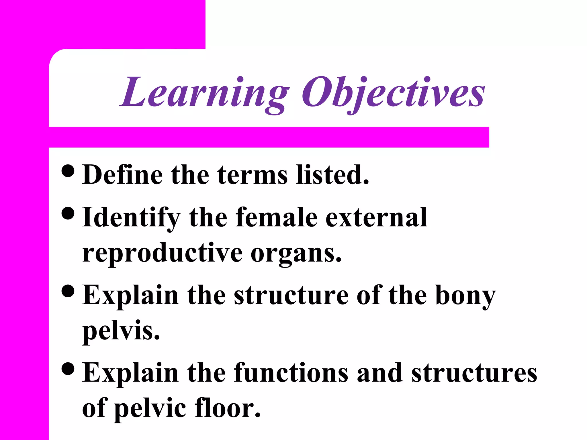 Anatomy physiology of female reproductive system | PPT