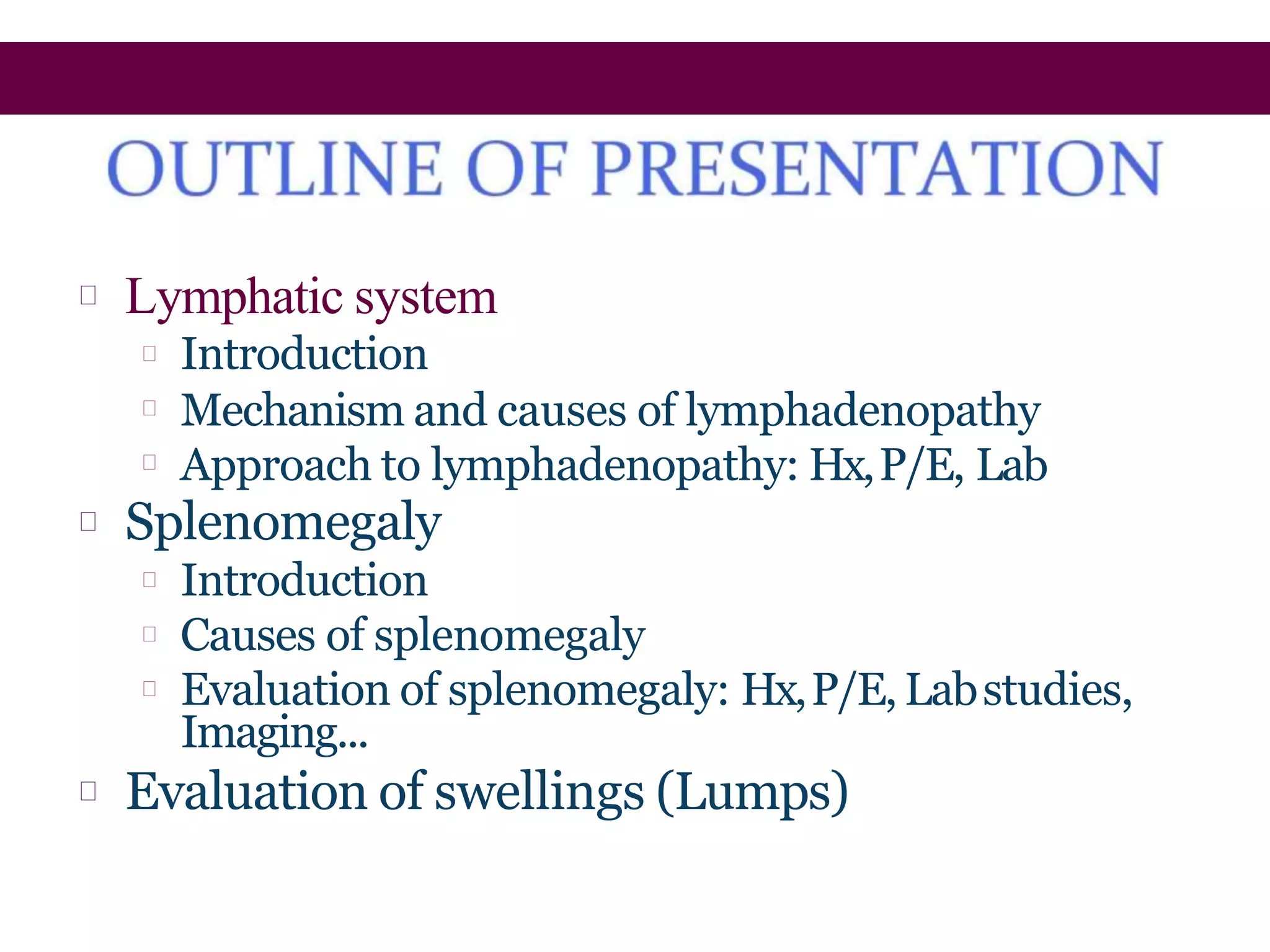 Assessment of lymphatic system | PPTX