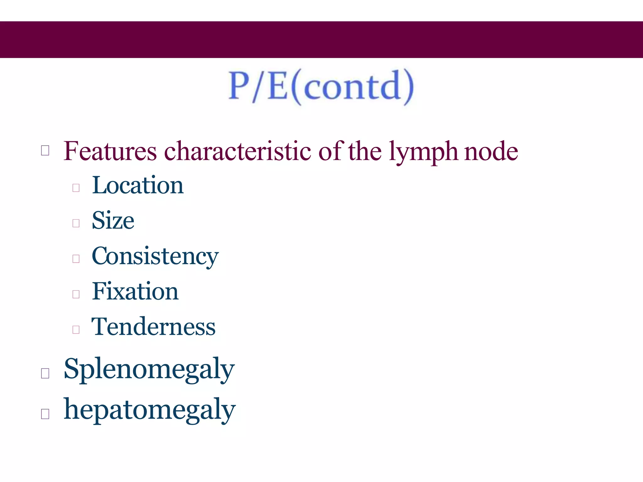 Assessment of lymphatic system | PPTX