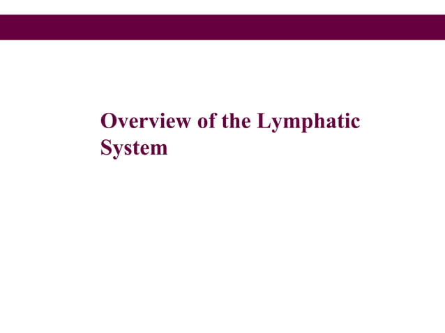 Assessment of lymphatic system | PPTX | Biological Sciences | Science