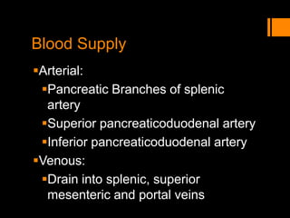 Anatomy & physiology of pancreas | PPTX