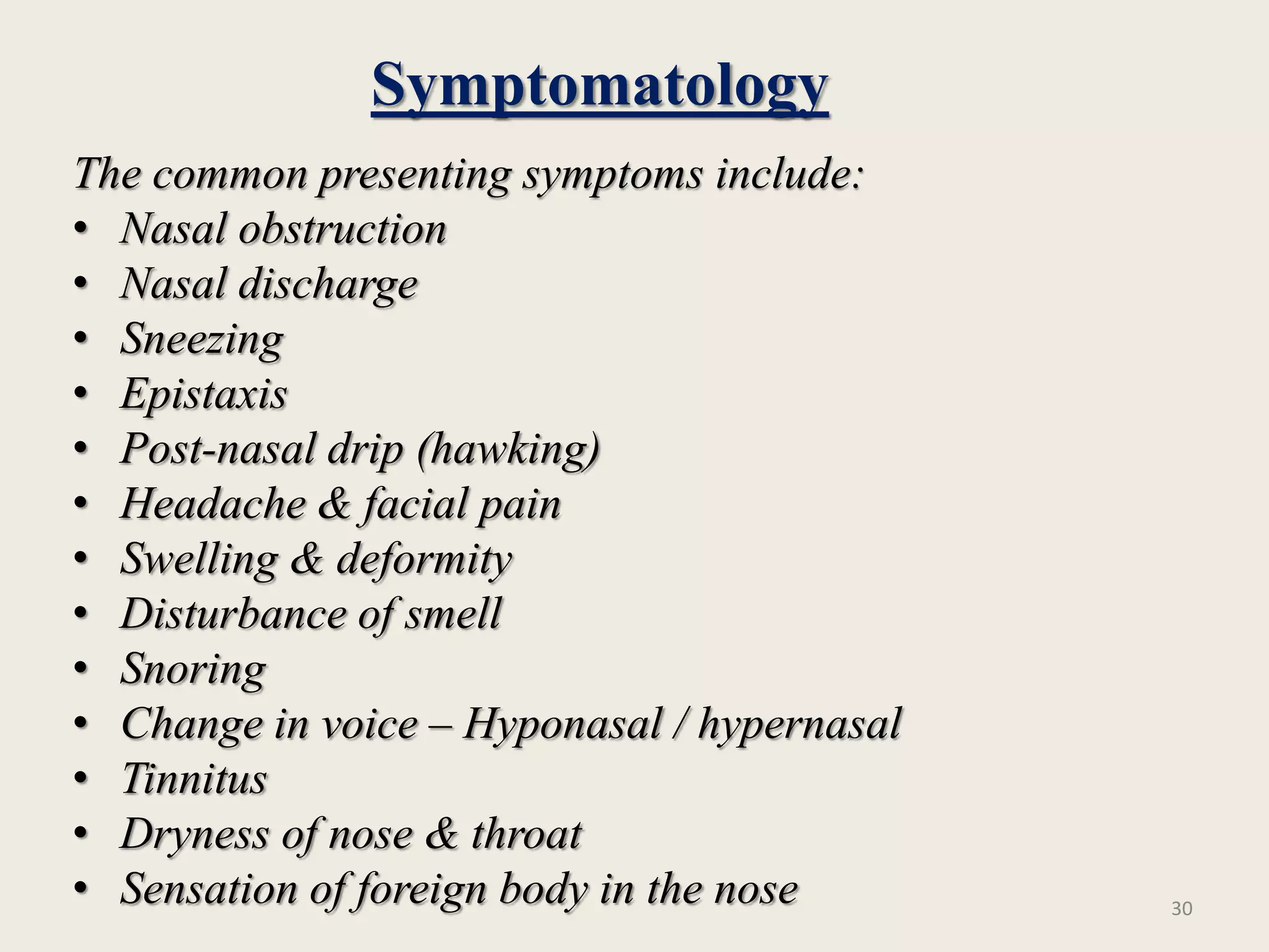 ANATOMY, PHYSIOLOGY & SIGNS SYMPTOMS CONGENITAL ANOMALIES OF NOSE AND ...
