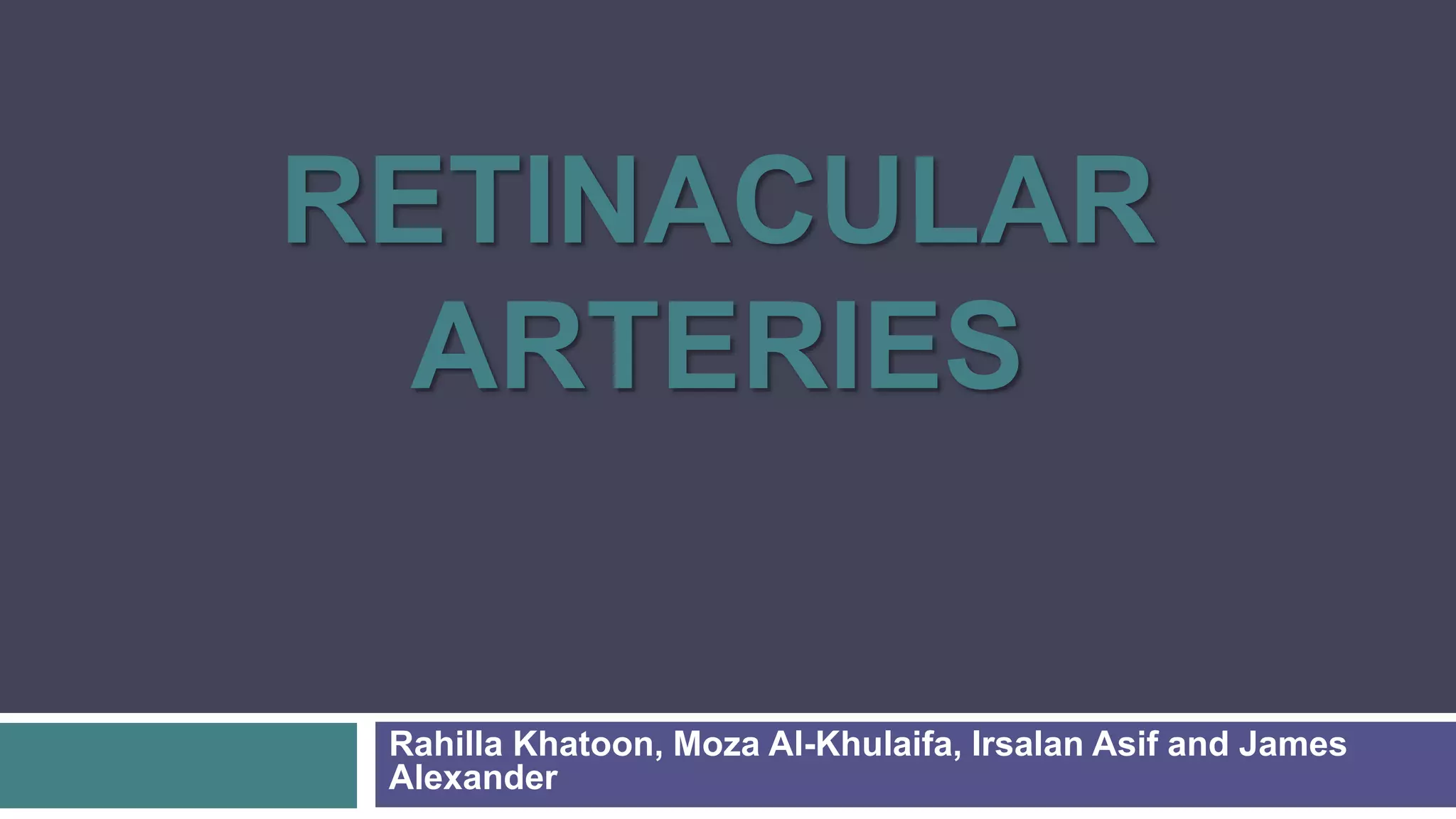 Retinacular arteries | PPTX