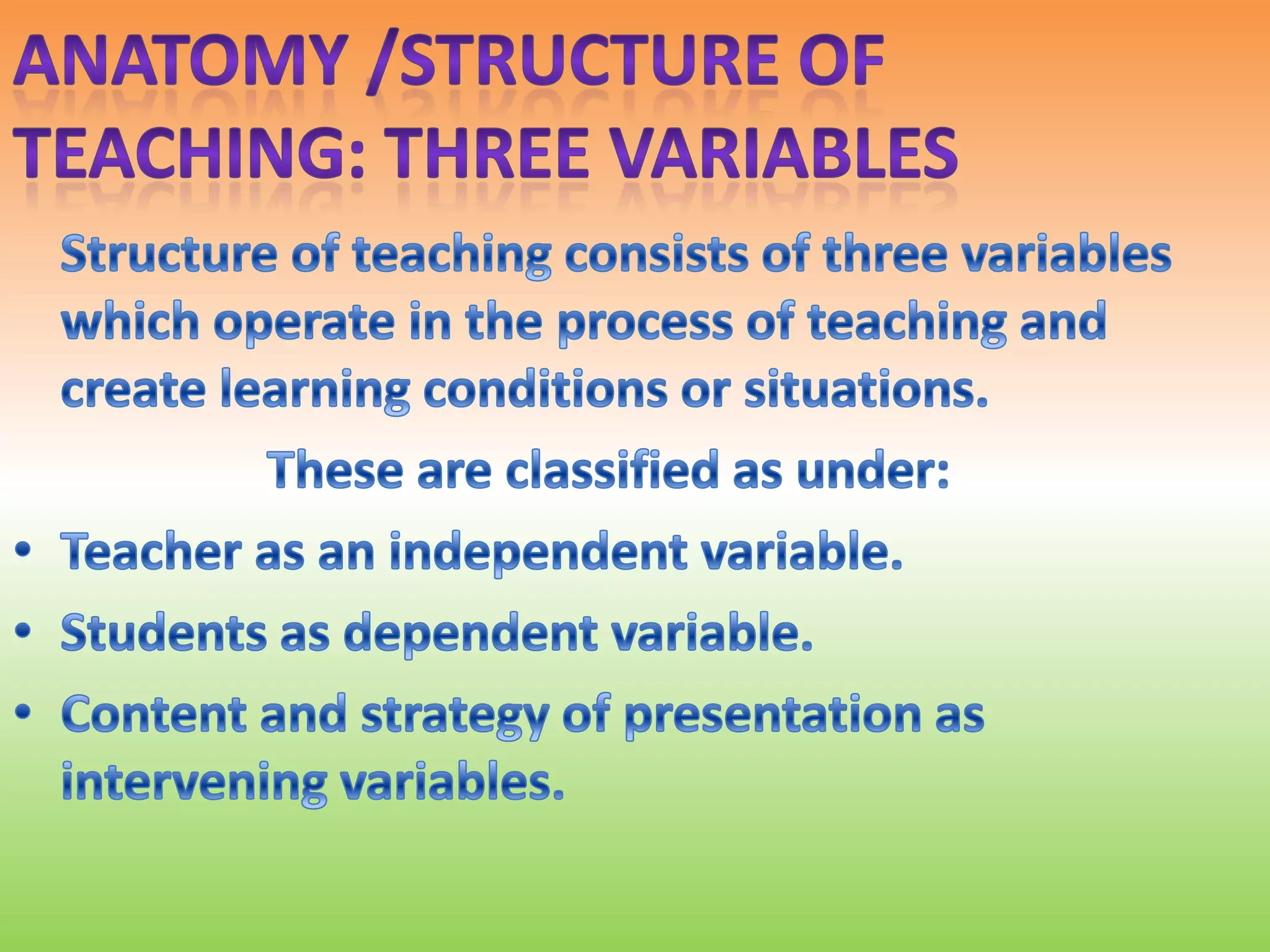 Anatomy(structure) and phases of teaching | PPTX