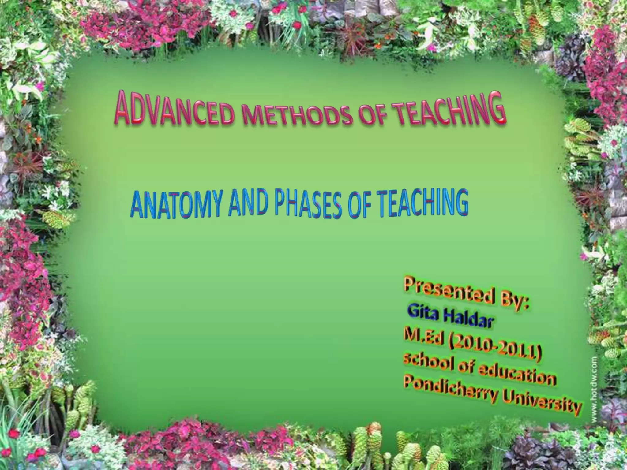 Anatomy(structure) and phases of teaching | PPTX