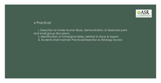 BHMS 1st YEAR ANATOMY PAPER-1&2 PATTERNS | PDF