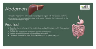 BHMS 1st YEAR ANATOMY PAPER-1&2 PATTERNS | PDF