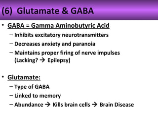 Anatomy Unit 1 Notes: Neurotransmitters | PPT