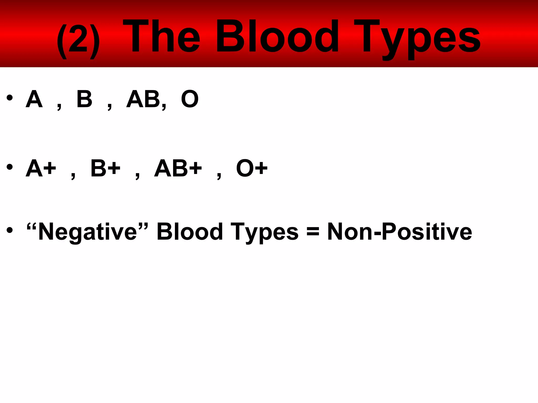 Anatomy Unit 2 Notes: Blood Typing | PPT