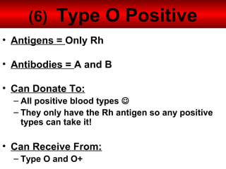 Anatomy Unit 2 Notes: Blood Typing | PPT