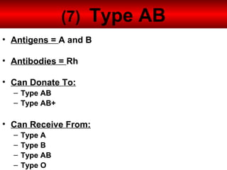 Anatomy Unit 2 Notes: Blood Typing | PPT