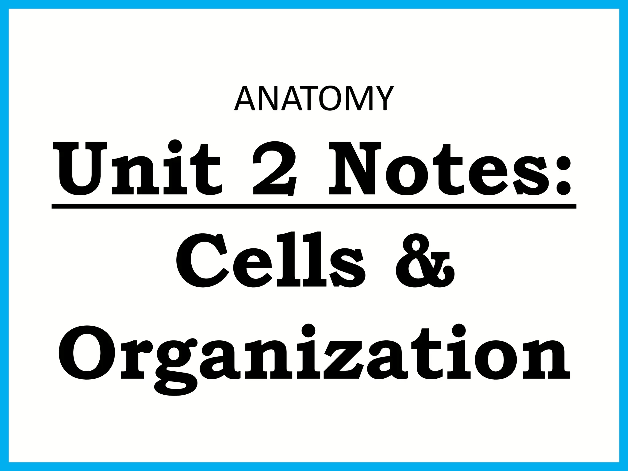 Anatomy: Unit 2 Nervous System--Cells and Organization | PPT