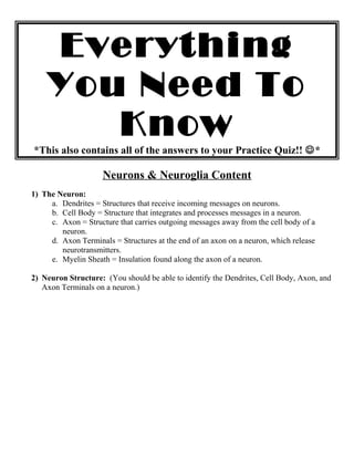 Anatomy unit 2 nervous system quiz 2 everything you need to know | DOC